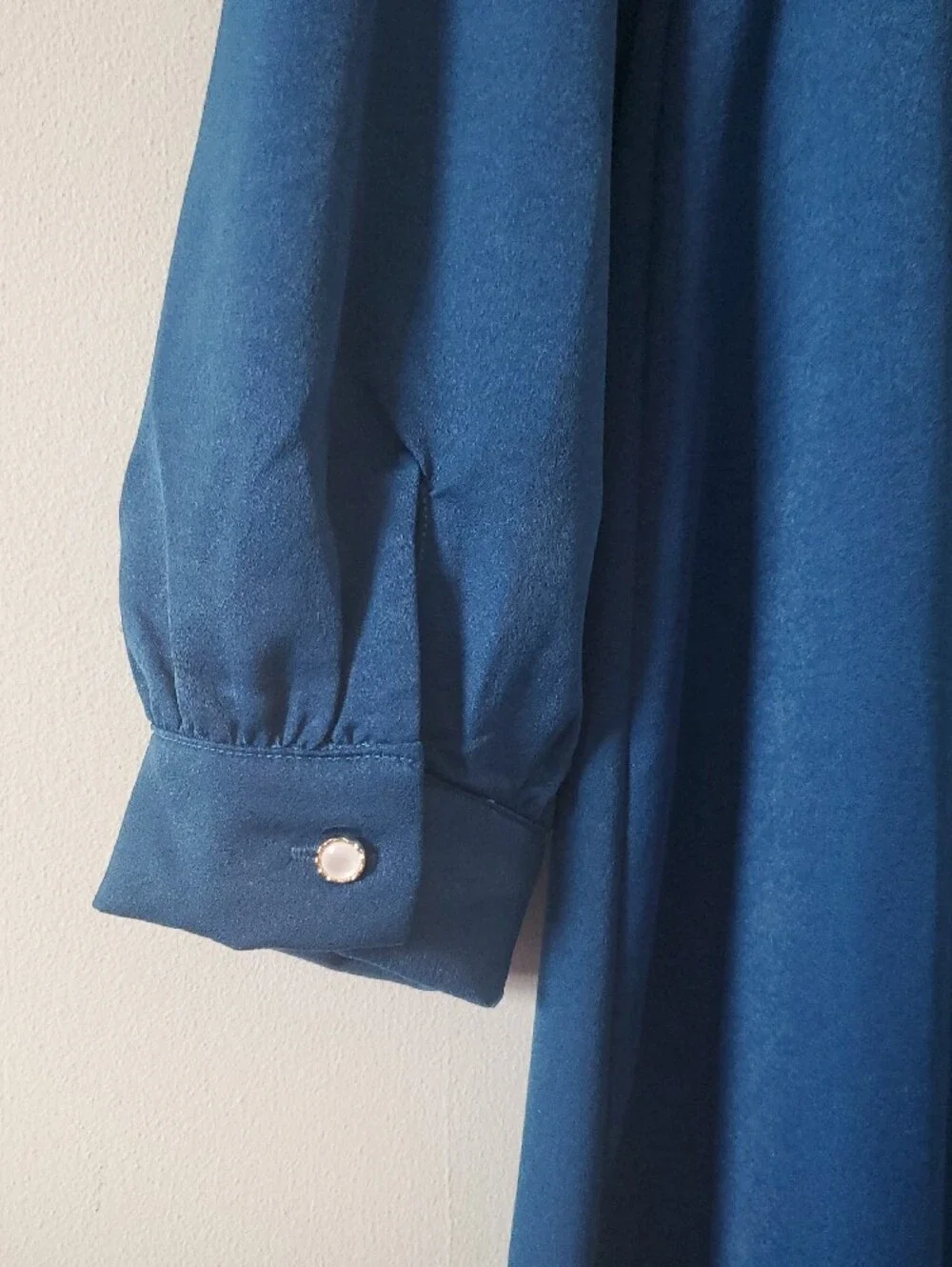 SHEIN | Dresses | Shein Blue Long Sleeve Maxi Dress | Poshmark